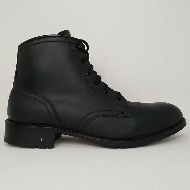 COLE HAAN GRAND.OS Ankle Boots Men's sz 11.5 D Black Waxed Leather ...