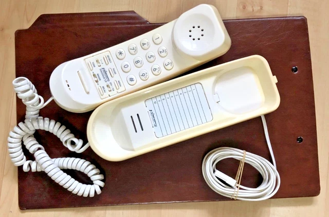 VINTAGE OLD STYLE Retro Push Button Phone with holder £12.95 - PicClick UK