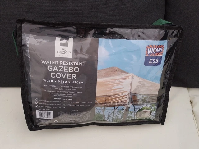 NEW CLEAR GAZEBO Rain Cover 2.5m x 2.5m Winter Protection Water ...