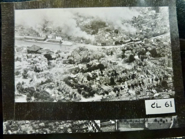 PHOTO ORIGINALE WW2 : D-DAY _ CAEN en FEU _ 1944 £26.03 - PicClick UK