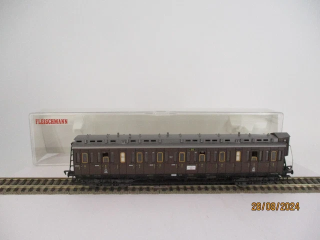 FLEISCHMANN SCALA H0 DC 5802K carrozza compartimentale 3° cl. BR 242 ...