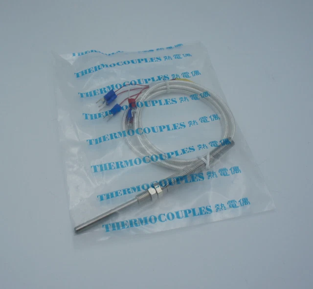 RTD PT100 TEMPERATURE Sensor DUPLEX Three-Wire Stainless Steel Probe ...