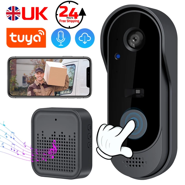 WIRELESS VIDEO SMART Doorbell WiFi Security Camera Bell Phone Door Ring ...