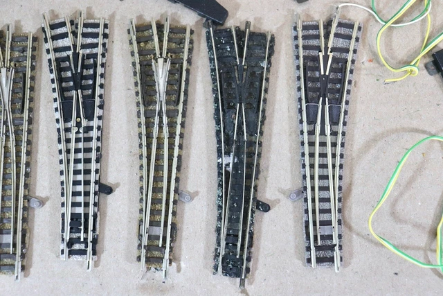 FLEISCHMANN PICCOLO 9178 9179 N GAUGE RIGHT & LEFT TURNOUT POINT TRACK ...