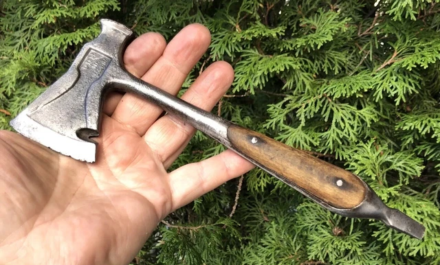 ANTIQUE WWII DGM 566487 GERMAN HITLER JUGEND CAMP AXE HATCHET HAMMER ...