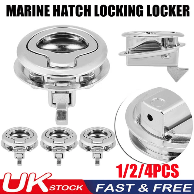 FLUSH MOUNT DOOR Deck Pull Locker Hatch Latch Marine Boat Yacht Lift ...