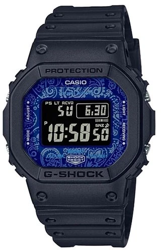 216107 CASIO G-SHOCK THE ORIGIN ADVANCED Mod. BLUE PAISLEY SERIE ...