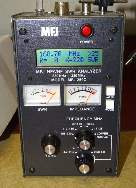 MFJ MODEL MFJ-259C HF/VHF SWR Analyser, Nice $200.00 - PicClick