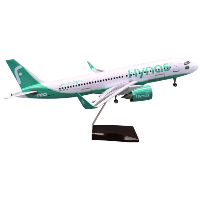 EXTRA LARGE FLYNAS Airbus A320 NEO Aircraft Model Plane Toy Gift - 1/80 ...