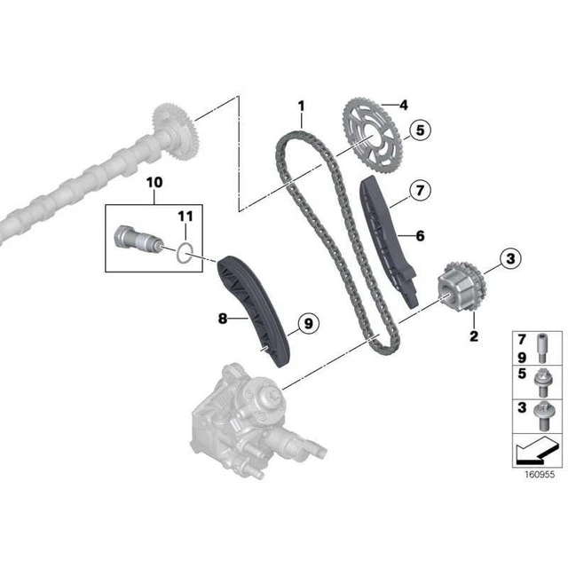 2X ORIGINAL BMW 11317797900 - Lagerbolzen 1er 3er 5er 6er 7er X1 X3 X5 ...
