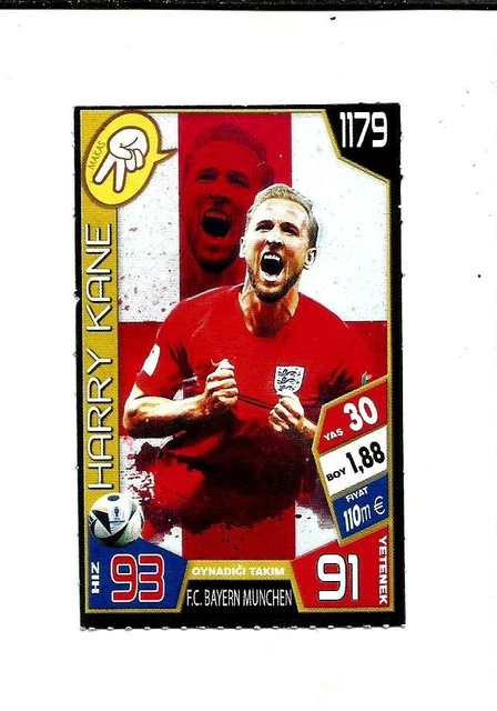CARTA CALCIO 2024 calcio Ateşi - Harry Kane 2 - B. Monaco - stampata in ...