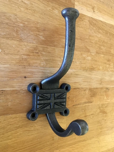 A VINTAGE STYLE Union Jack Coathooks Union Flag Coat Hook Hooks Hanger ...
