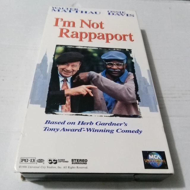 I'M NOT RAPPAPORT VHS 1996 Walter Matthau Ossie Davis Comedy Tony Award ...