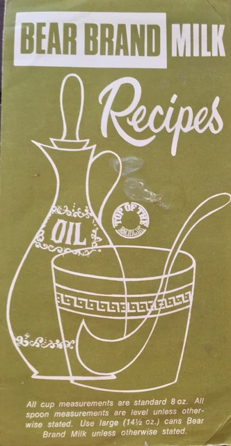 VINTAGE RECIPE BOOK Print Advertising Bear Brand Milk 1930's over 15 ...