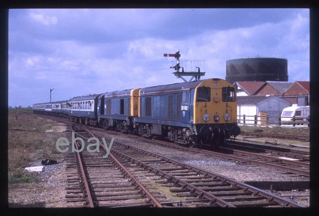ORIGINAL 35MM SLIDE- Class 20's - 20228 pilots 20063 at Washwood Heath ...