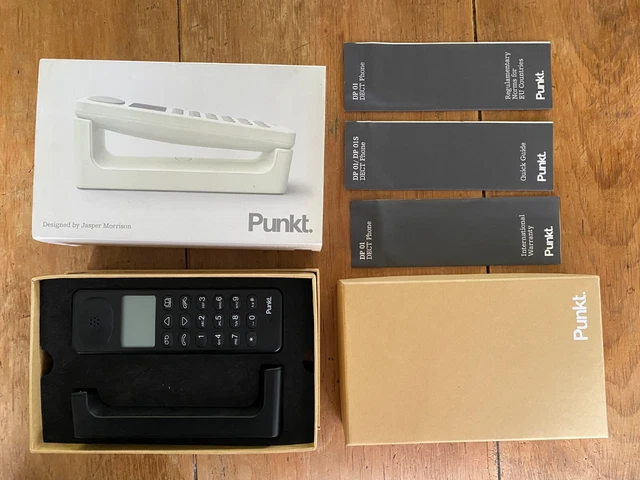 CORDLESS PHONE DESIGNED by Jasper Morrison · Punkt DP 01 DECT in Black ...
