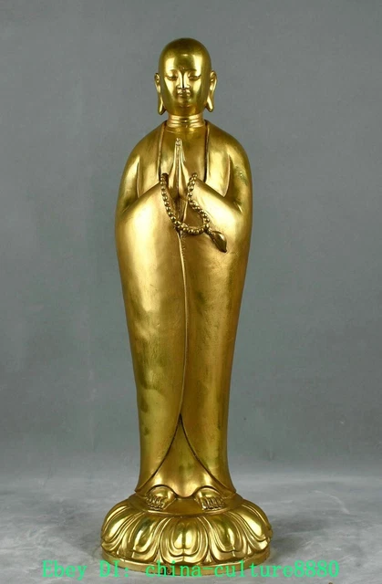 18.8 &VIEUX TIBÉTAIN bronze doré Tang Sheen trois trésors Tibétains EUR 432,00 - PicClick FR