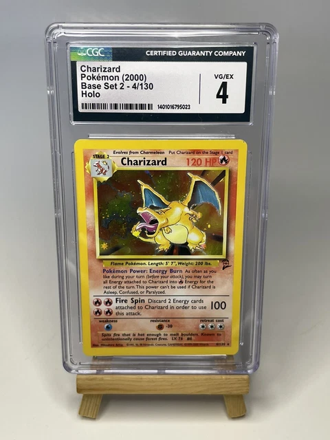 POKÉMON TCG CHARIZARD Base Set 2 4/130 Holo Rare CGC 4 (Possible Re-Grade) $250.00 - PicClick CA