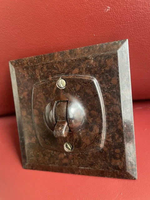 BRITMAC BAKELITE & Porcelain light switch Original 1940-50s £35.00 ...