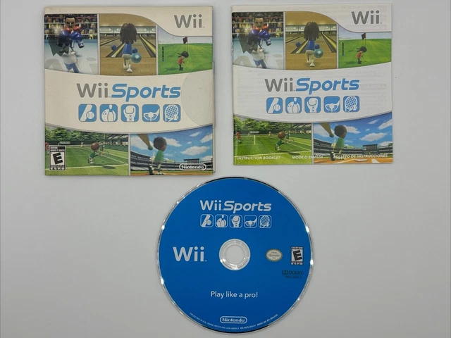 WII SPORTS NINTENDO Wii 2006 Video Games Complete With Manual + Sleeve ...