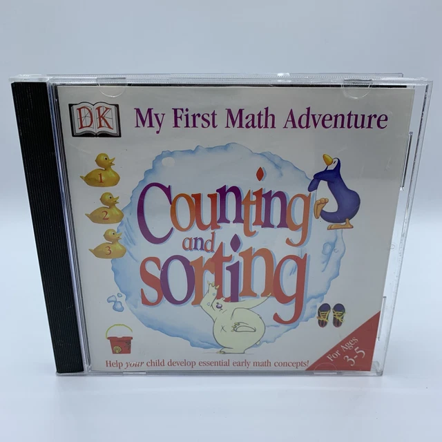 MY FIRST MATH Adventure Sorting & Counting Pc Cd-Rom Windows Mac Early ...