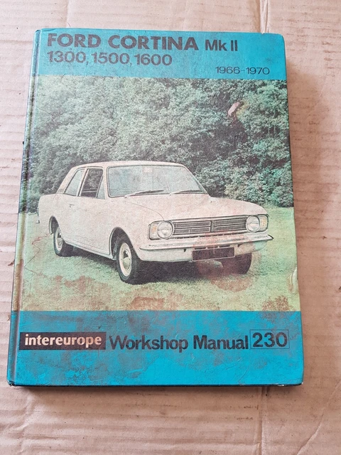 FORD CORTINA MK2 Intereurope Workshop Manual from 1966 to 1970. EUR 5 ...