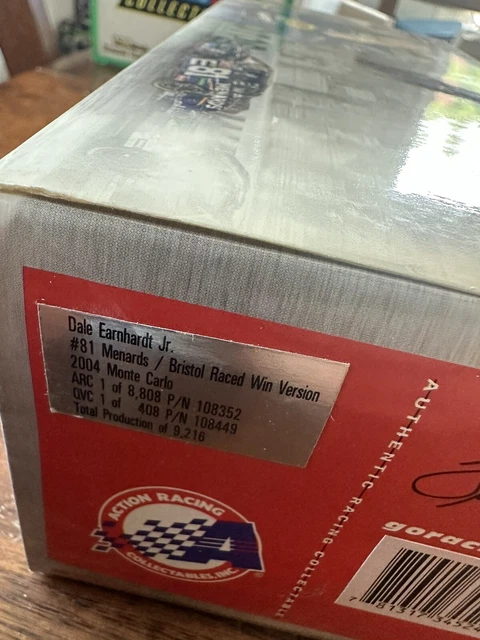 DALE EARNHARDT JR #81 Menards 1/24 Bristol version course gagnante ...
