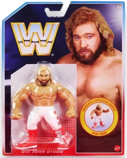 MATTEL WWE WRESTLING Retro Figur *BIG JOHN STUDD* NEU wwf aew wcw jakks ...