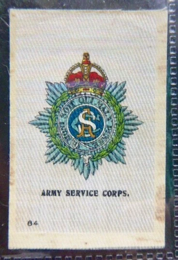PHILLIPS WW1 SILK "Crests And Badges Of The British Army" Army Service ...