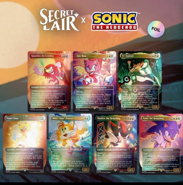 MAGIC THE GATHERING Secret Lair x Sonic Foil Bundle *FRIENDS AND FOES* OPENED £45.04 - PicClick UK