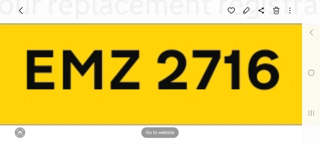 CHERISHED REG EMZ 2761 Emzies Emz Emzy Emzey Ems Ema Em Emily Emma EUR 93,72 - PicClick IT