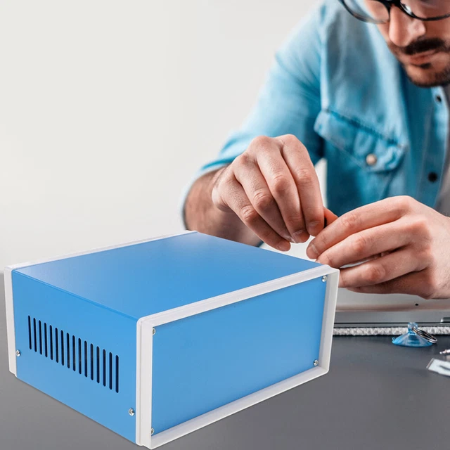BOÎTIER ÉLECTRONIQUE EN métal, boîtier de projet électronique, boîtier ...