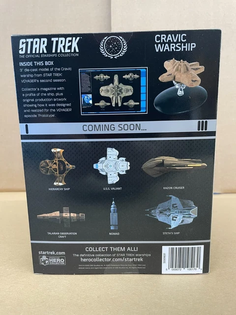 STAR TREK EAGLEMOSS The Official Starships Collection Voyager Cravic ...