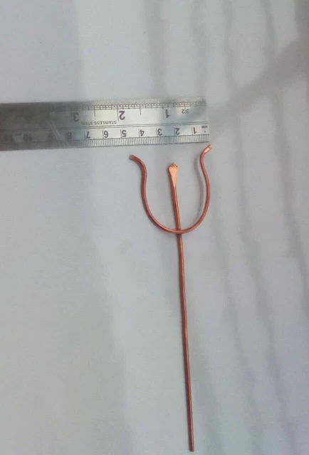 LORD SHIVA TRISHUL Trishool Maa Durga Trident Copper Shivling Hindu ...