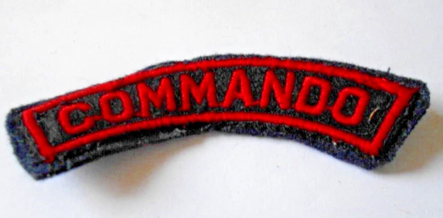 FRENCH SBS HUBERT Commando Marines Shoulder Titles - Genuine Badge USED ...