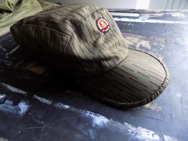 EAST GERMAN ARMY NVA DDR Camo Strichtarn cap 57 £20.00 - PicClick UK
