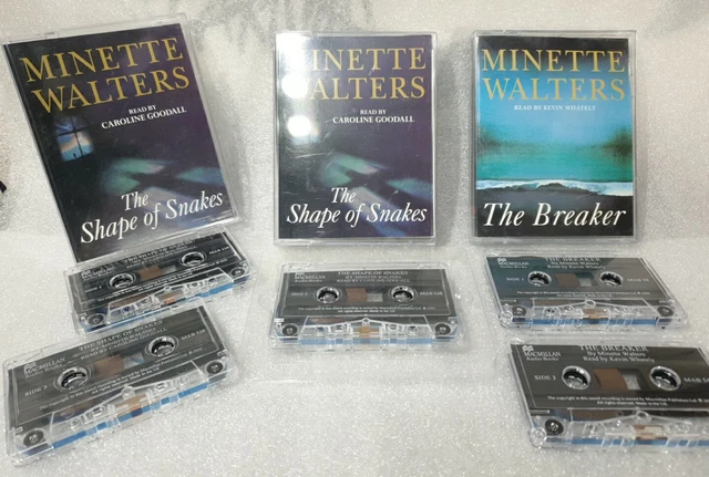 2X MINETTE WALTERS Audio Cassette Books Shape of Snakes,The Breaker ...