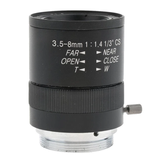 3.5-8MM F1.4 CS Mount Manual IRIS Varifocal CCTV Lens for CCD Camera £11.88 - PicClick UK