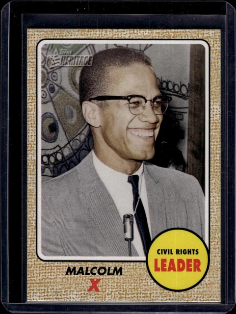 TOPPS HERITAGE #52 Malcolm X Civil Rights Leader EUR 3,64 - PicClick FR