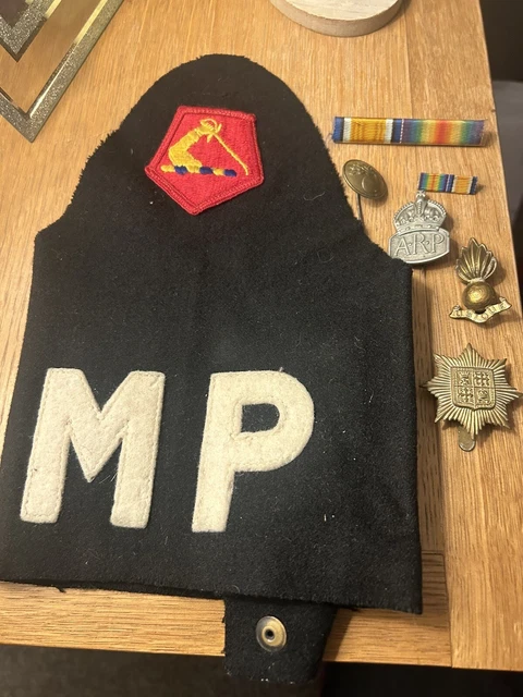 BRITISH MILITARY CAP Badges MP Arm ARP Medal Ribbons WW1,A617 £10.50 ...