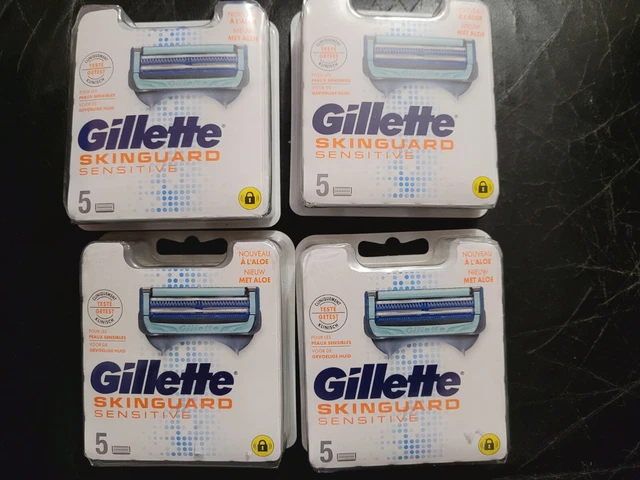 GILLETTE SKINGUARD SENSITIVE Lot de 20 Lames de Rasoir Neuf et ...