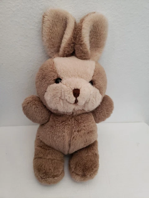 VINTAGE MATTEL EMOTIONS Bunny Rabbit Plush Stuffed Animal Brown Tan £22.12 - PicClick UK