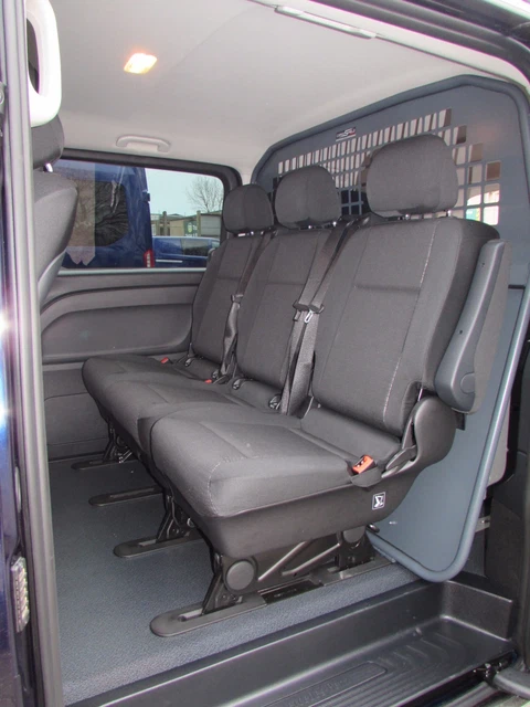 MERCEDES VITO DUALINER Crew Van Cargoshield removable C pillar bulkhead ...