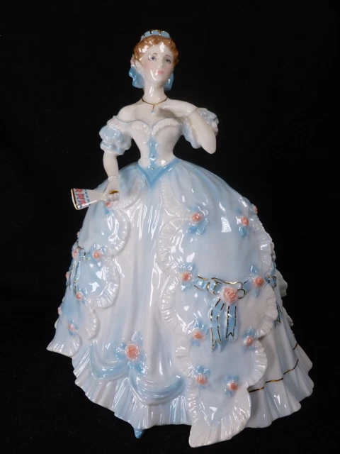 ROYAL WORCESTER FIGURE - The First Quadrille - With Cert & Artwork £92. ...