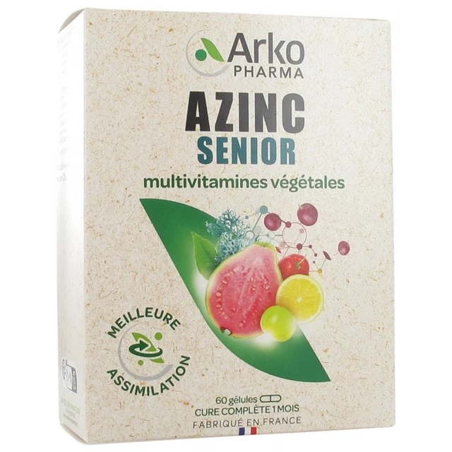 ARKOPHARMA AZINC SENIOR Vegetable Multivitamins 60 Capsules £17.76 ...