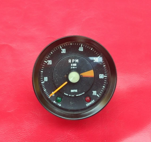 TRIUMPH GT6 ORIGINAL Smiths Tachometer Tach RPM Gauge RN 2318/00 Tested ...