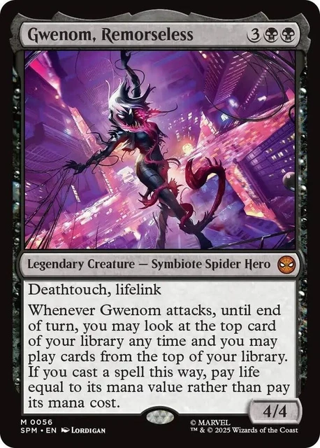 GWENOM, REMORSELESS – Marvel’s Spider-Man – FOIL – Near Mint £8.95 ...