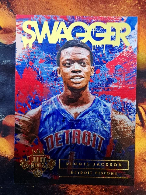 2015-16 NBA COURT Kings Swagger Insert Reggie Jackson Pistons #22 $10. ...