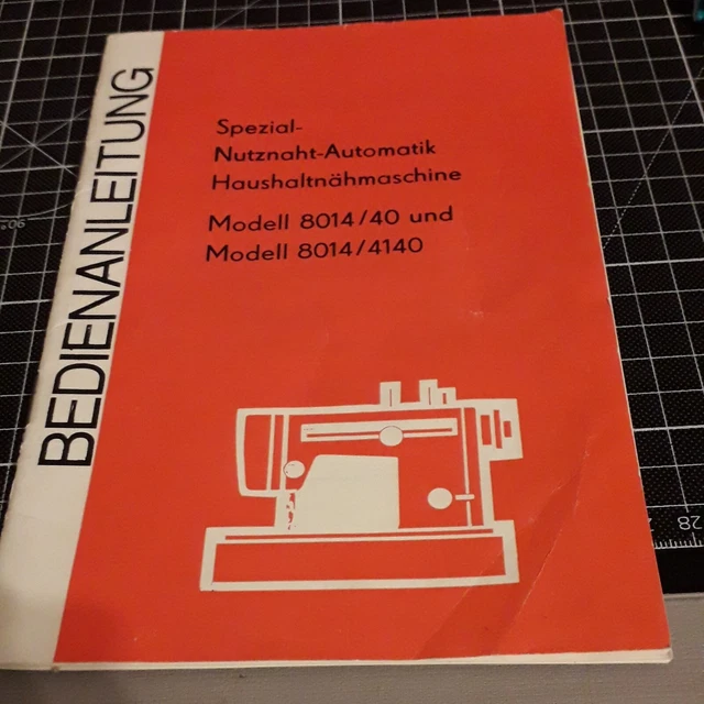 ORIGINAL BEDINGSANLEITUNG DDR Veritas Model 8014/40 und 8014/4140 ...