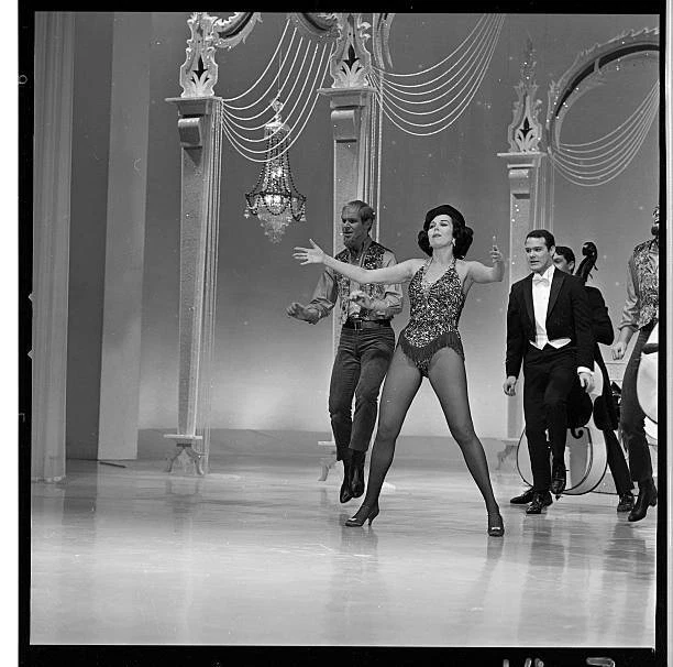 ANN MILLER WITH Dancers Performing on TV 1966 The Hollywood Palace Old ...
